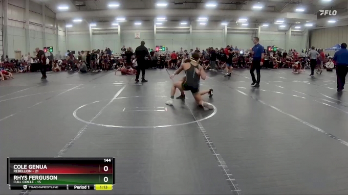 144 lbs Round 6 (8 Team) - Cole Genua, Rebellion vs Rhys Ferguson, Full ...