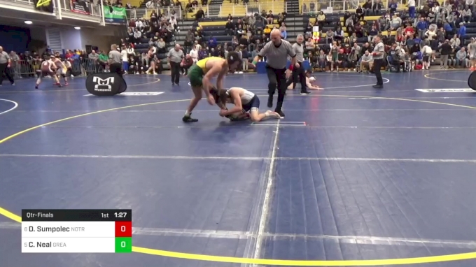 172 lbs Qtr-finals - Dominic Sumpolec, Notre Dame GP vs Caleb Neal ...