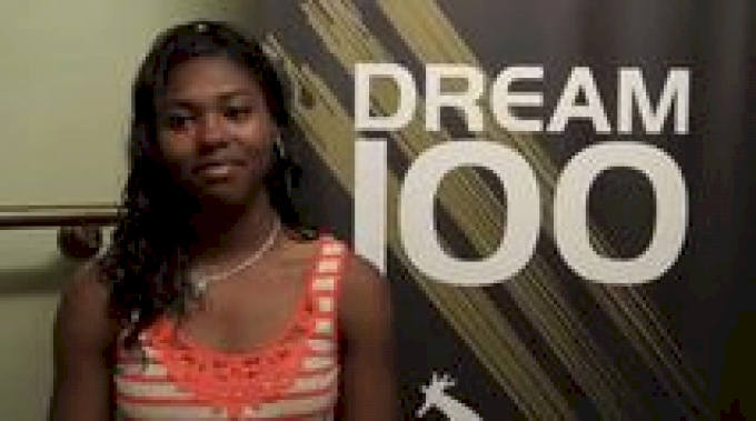 Aaliyah Brown before Dream 100 2011 adidas Golden Stripes