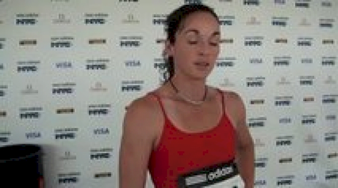 Erica Moore after 800 at adidas Grand Prix 2011