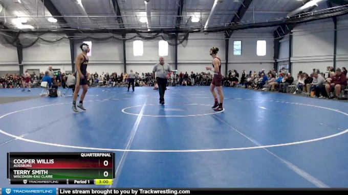 165 lbs Quarterfinal - Cooper Willis, Augsburg vs Terry Smith ...