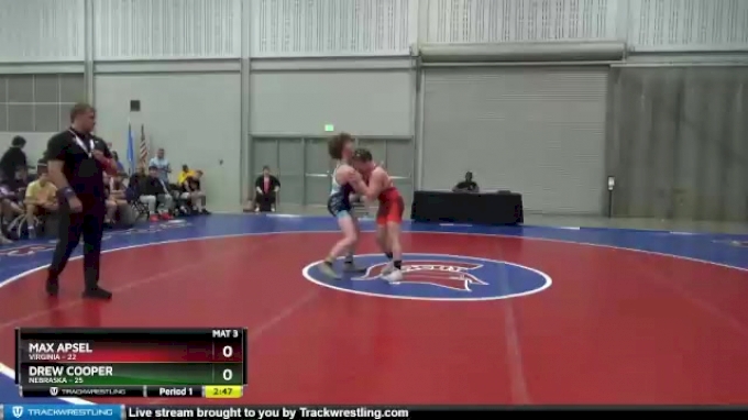 145 lbs 2nd Wrestleback (8 Team) - Max Apsel, Virginia vs Drew Cooper ...