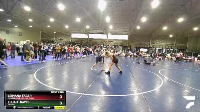 195 lbs Semifinal - Leimana Fager, Charger Wrestling Club vs Elijah ...