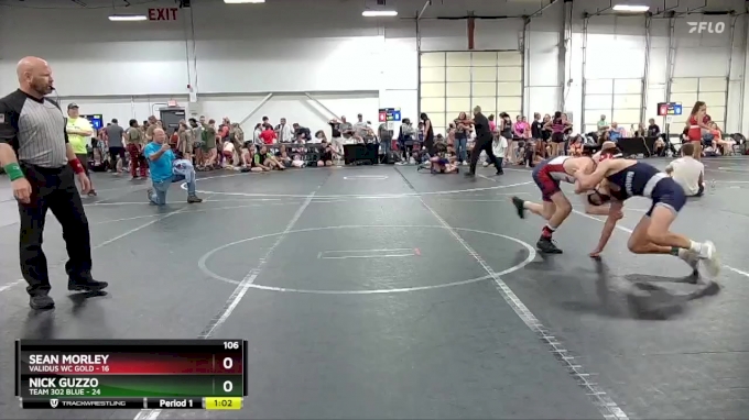 106 lbs Finals (2 Team) - Sean Morley, Validus WC Gold vs Nick Guzzo ...
