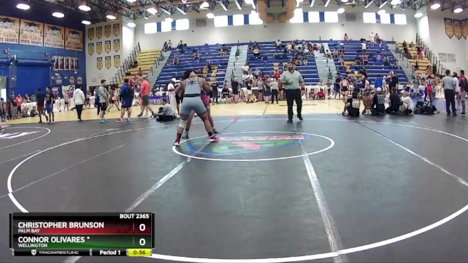 215 lbs Cons. Semi - Christopher Brunson, Palm Bay vs Connor Olivares ...