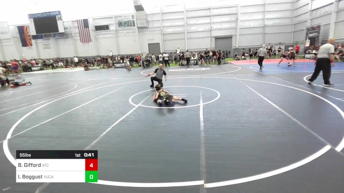 55 lbs Semifinal - Beau Gifford, Atc vs Iliana Boggust, Yucaipa Thunder WC