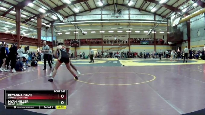 145 lbs Cons. Round 1 - Myah Miller, Bishop McCort vs Keyanna Davis ...