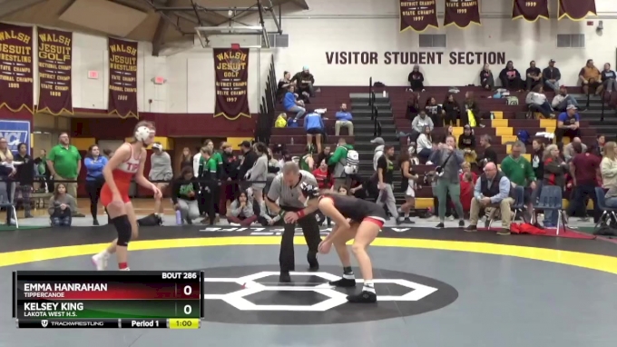 130 lbs 3rd Place Match - Emma Hanrahan, Tippercanoe vs Kelsey King ...