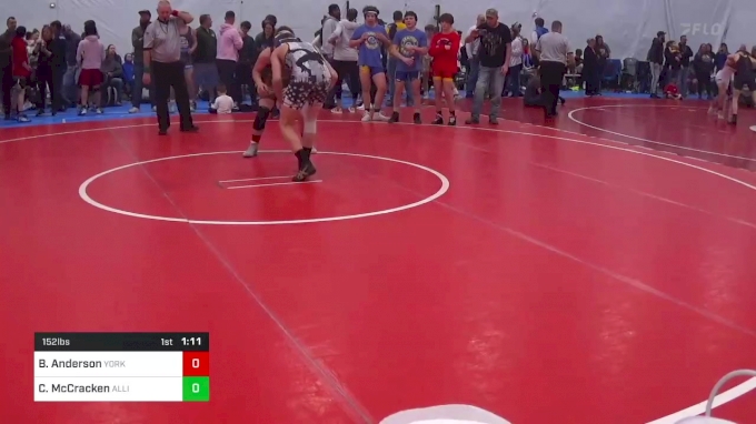 152 lbs Quarterfinal - Balian Anderson, York vs Cayden McCracken ...
