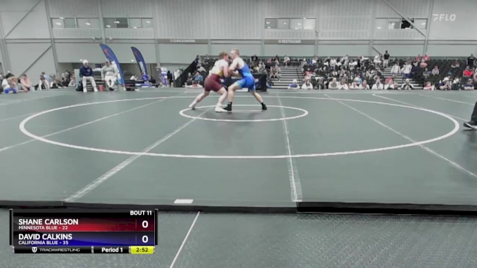 190 lbs Round 3 (8 Team) - Shane Carlson, Minnesota Blue vs David ...