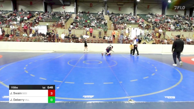115 lbs Rr Rnd 3 - Jacob Swain, Social Circle USA Takedown vs Joey ...