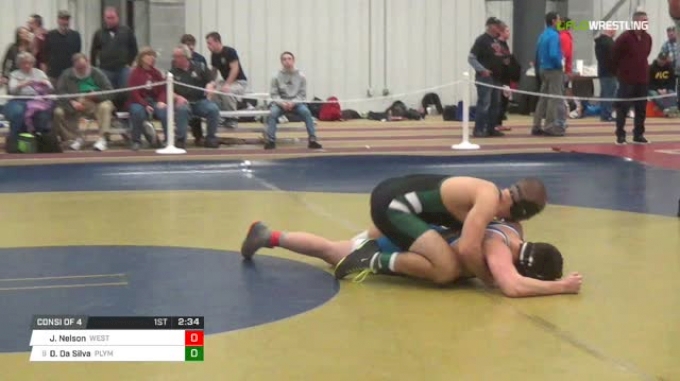 184 lbs Consi of 4 - Josh Nelson, Western New England vs Dylan Da Silva ...