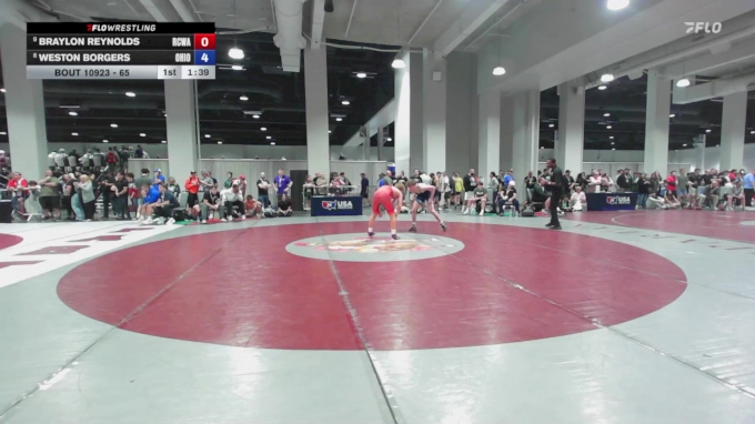 65 lbs Champ. Round 5 - Braylon Reynolds, Red Cobra Wrestling Academy ...