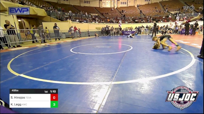 49 lbs 3rd Place - Socorro Hinojos, Texas Elite Wrestling vs Kayde Legg ...