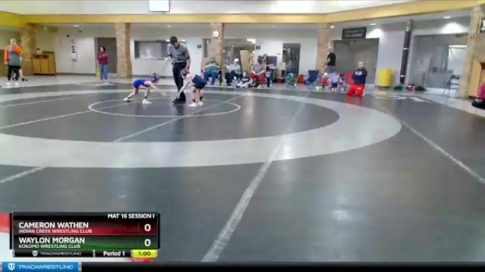 49 lbs Champ. Round 2 - Cameron Wathen, Indian Creek Wrestling Club vs ...