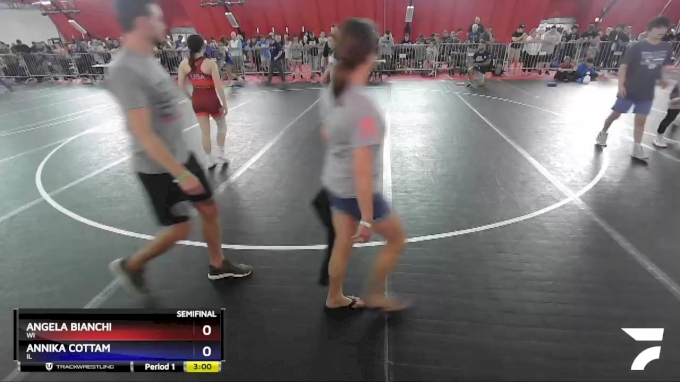 112 lbs Semifinal - Angela Bianchi, WI vs Annika Cottam, IL