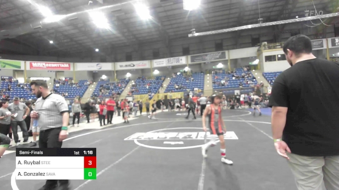 69 lbs Semifinal - Asher Ruybal, Steel City Reloaded vs Aj Gonzalez ...
