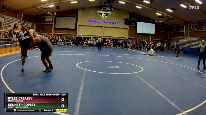 285 lbs 1st Place Match - Rylee Creasey, Snow College vs Kenneth Copley ...
