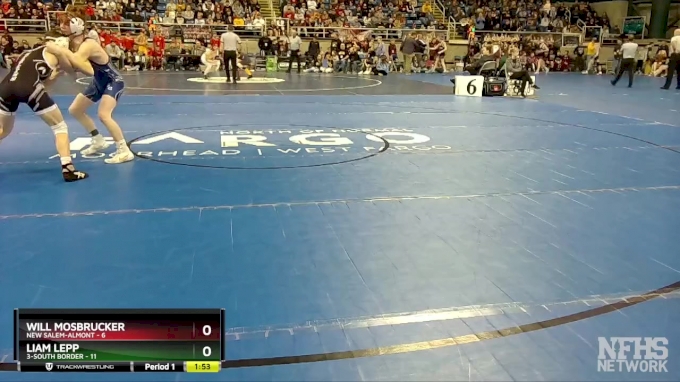 121 lbs Quarterfinal - Liam Lepp, 3-South Border vs Will Mosbrucker ...