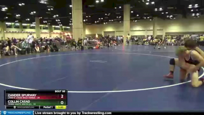 182 lbs Round 8 (10 Team) - Zander Spurway, Land O` Lakes Wild Things ...