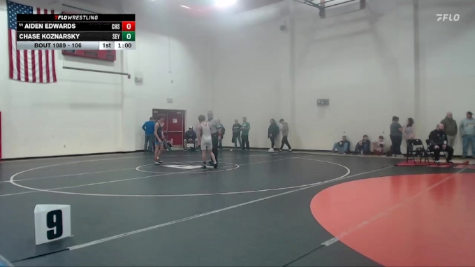 106 lbs Champ. Round 2 - Aiden Edwards, Carroll High School vs Chase ...