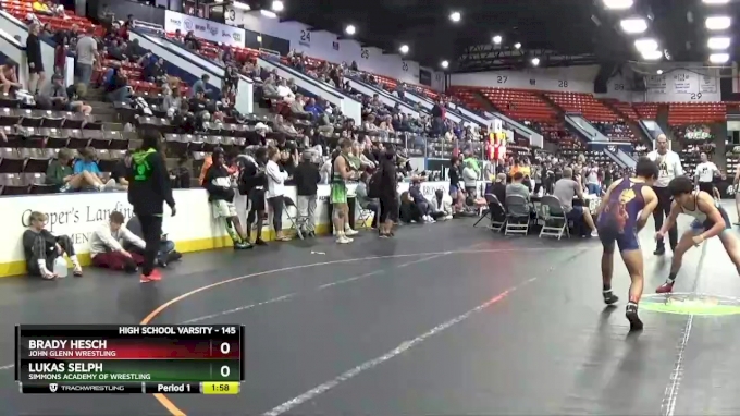 145 lbs Champ. Round 2 - Lukas Selph, Simmons Academy Of Wrestling vs ...
