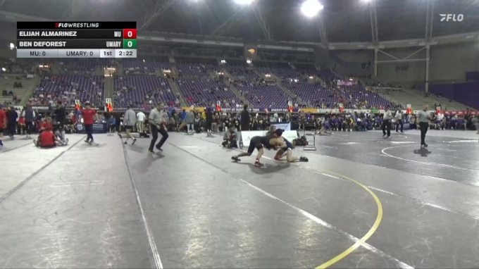 125 lbs Quarters & 1st Wb (16 Team) - Elijah Almarinez, Maryville vs ...