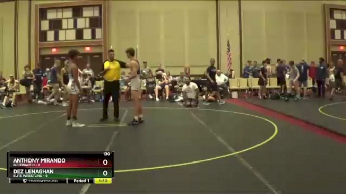 130 lbs Semis & 1st Wrestleback (8 Team) - Anthony Mirando, BlueWave H ...