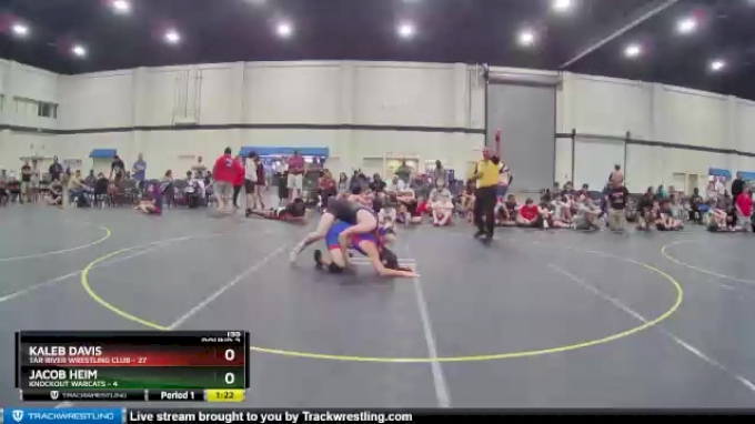 155 lbs Round 2 (4 Team) - Kaleb Davis, Tar River Wrestling Club vs ...