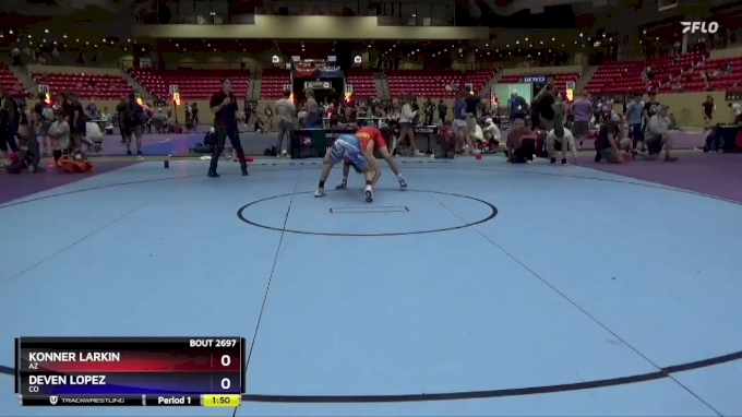 126 lbs 1st Place Match - Konner Larkin, AZ vs Deven Lopez, CO