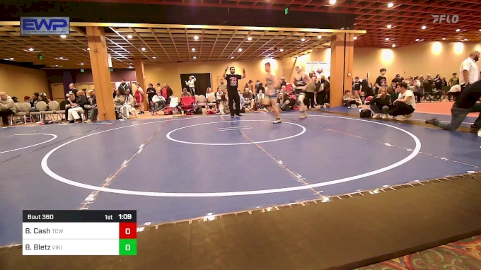 144 lbs Rr Rnd 4 - Brayden Cash, Team Conquer vs Bruce Bletz, Viking ...