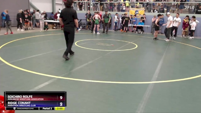 126 lbs Champ. Round 1 - Soichiro Rolfe, Avalanche Wrestling ...