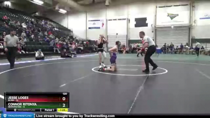 120 lbs Finals (8 Team) - Jesse Loges, Blair vs Connor Ritonya, Bennington
