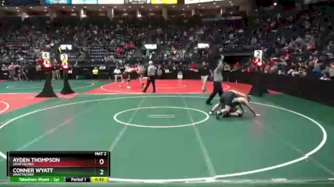 209 lbs Cons. Round 3 - Conner Wyatt, Unattached vs Ayden Thompson ...