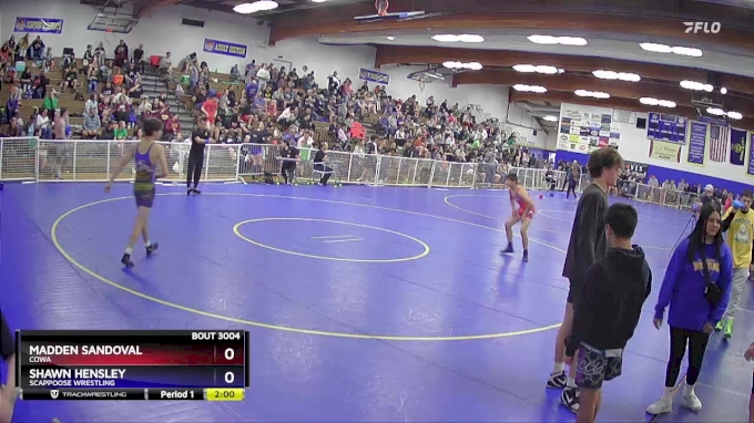 120 lbs Champ. Round 1 - Madden Sandoval, COWA vs Shawn Hensley ...