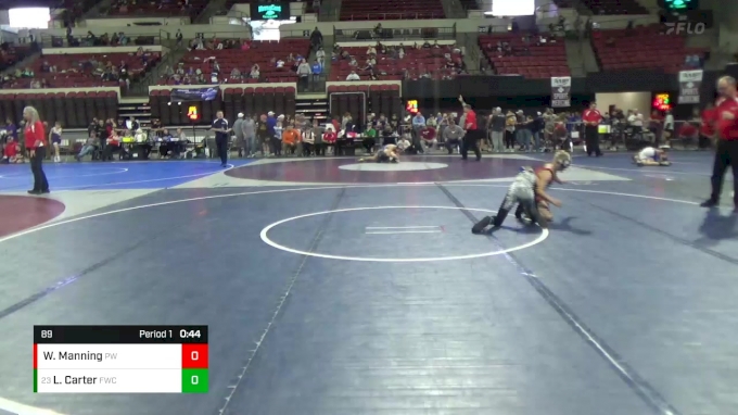 89 lbs 2nd Place Match - Logan Carter, Fairfield Wrestling Club vs ...