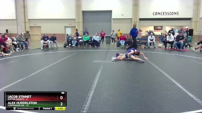 88 lbs Round 4 (6 Team) - Alex Huddelston, Contenders WA vs Jacob ...