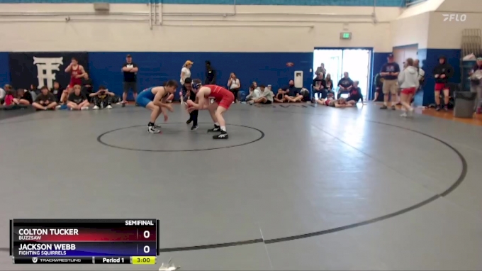 150 lbs Semifinal - Jackson Webb, Fighting Squirrels vs Colton Tucker ...