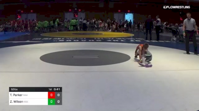 52 lbs Rr Rnd 3 - Takoda Parker, Raw (roanoke Area Wrestling) vs Zander ...