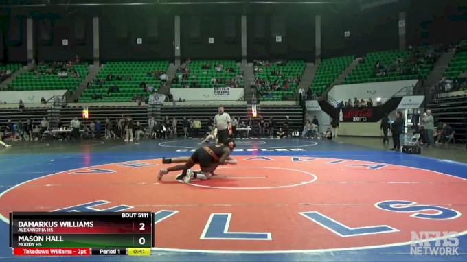 5A 190 lbs Cons. Round 2 - DaMarkus Williams, Alexandria HS vs Mason ...