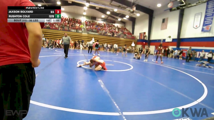 98 lbs Rr Rnd 1 - Jaxson Bolyard, N/A vs Rushton Cole, Fort Gibson ...