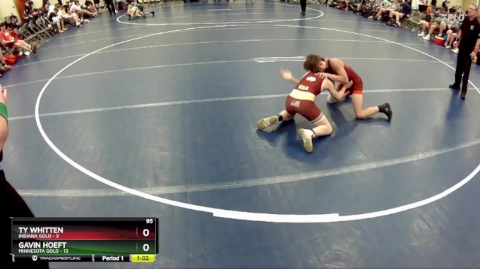 95 lbs Quarterfinals (8 Team) - Gavin Hoeft, Minnesota Gold vs Ty ...