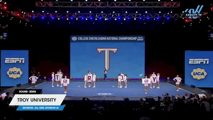 Troy University [2025 All Girl Division IA Semis] 2025 UCA & UDA College Cheerleading & Dance ...