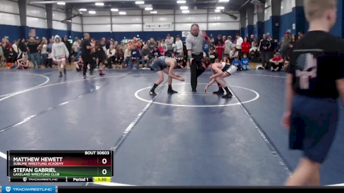 110 lbs Champ. Round 2 - Stefan Gabriel, Lakeland Wrestling Club vs ...