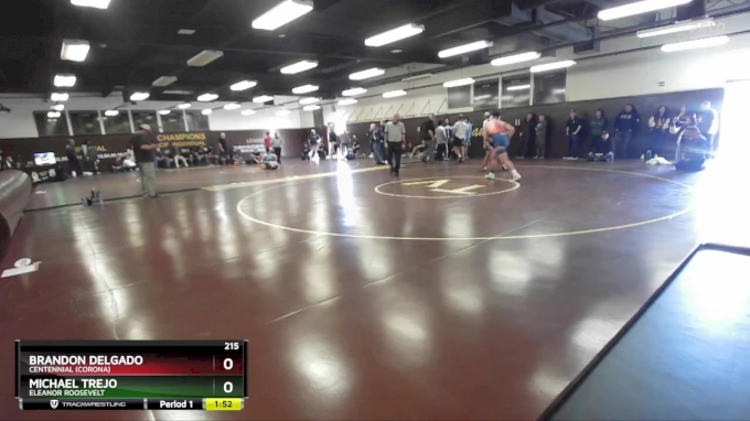 215 lbs Champ. Round 2 - Michael Trejo, Eleanor Roosevelt vs Brandon ...