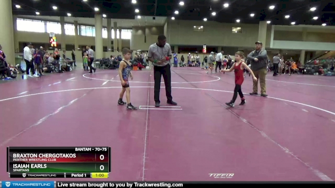 70+75 Round 1 - Braxton Chergotakos, Panther Wrestling Club vs Isaiah ...