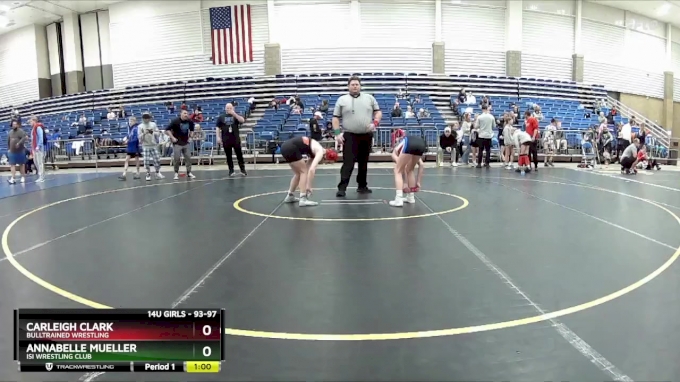 93-97 lbs Round 1 - Carleigh Clark, BullTrained Wrestling vs Annabelle ...