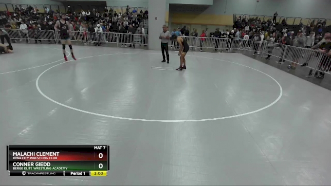 132 lbs Champ. Round 1 - Conner Giedd, Berge Elite Wrestling Academy vs ...