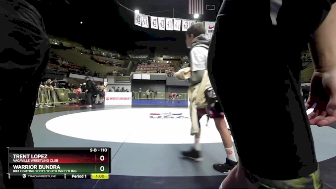 110 lbs Champ. Round 1 - Warrior Bundra, Rim Fighting Scots Youth ...