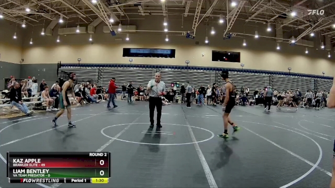 120 lbs Round 2 (4 Team) - Liam Bentley, VA Team Predator vs Kaz Apple ...